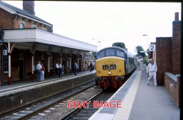 ORIGINAL 35MM SLIDE CLASS 45 LOCO NO 45112 ROYAL ARMY ORDANCE AT OAKHAM ...