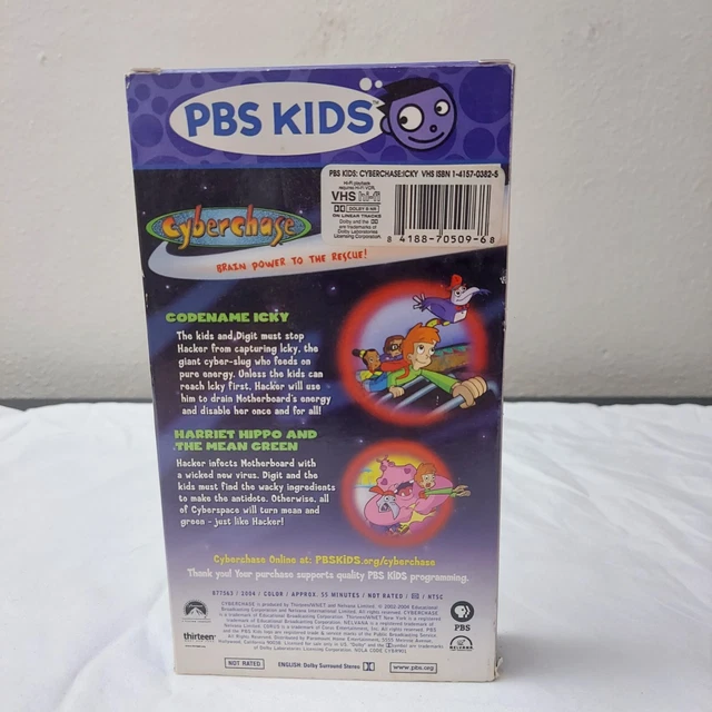 CYBERCHASE - CODENAME Icky PBS Kids VHS Rare HTF Video Vintage Kid ...