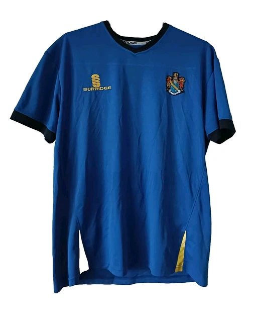 SIR THOMAS BOTLER C Of E High School PE Training Top Blue Yellow Size L ...