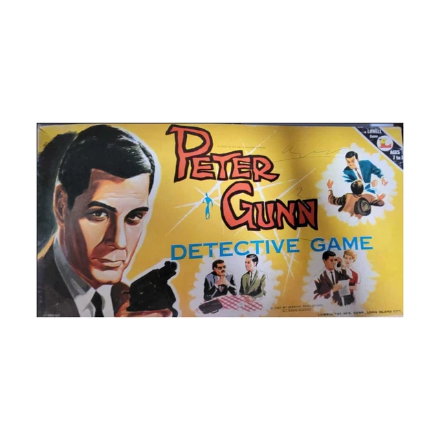 LOWELL TOYS JEU de Plateau Peter Gunn - Detective Jeu Boîte Fair / VG+ ...