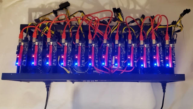 MINING RIG KIT (Plug+Play) 12-GPU Ultimate 3600W PSU All-in-One | KASPA ...