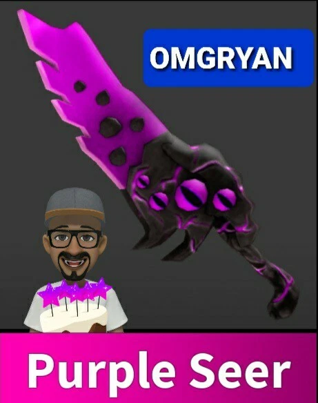 ROBLOX MEURTRE MYSTÈRE 2 Mm2 Godlys Violet Seer $2.82 - PicClick CA