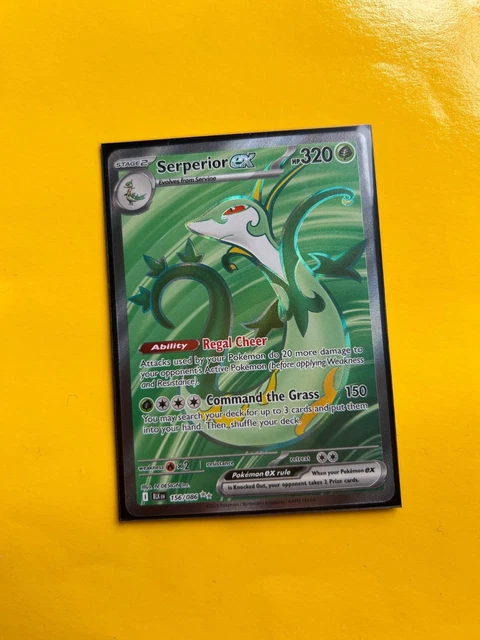 POKÉMON TCG SERPERIOR EX 156/086 Black Bolt Full Art Scarlet Violet £3. ...