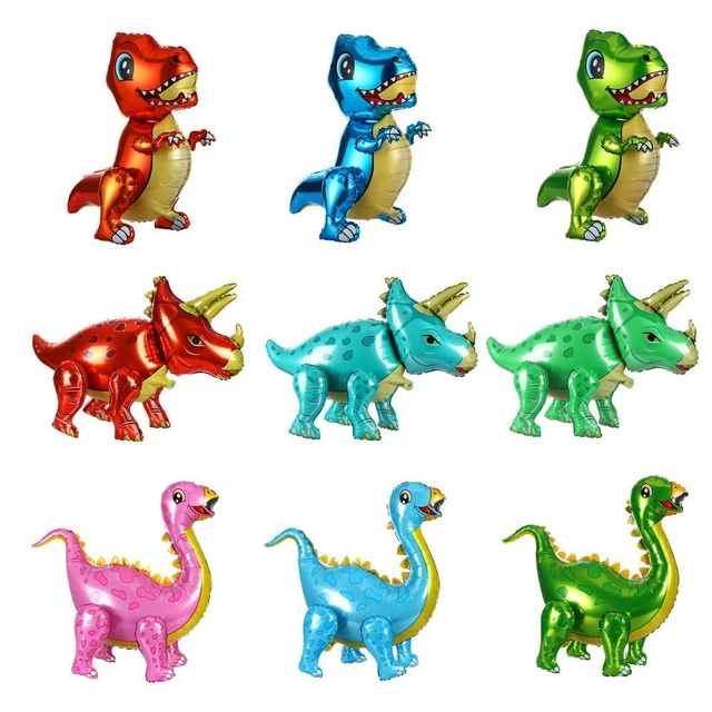 BOYS KIDS ALUMINUM Foil Happy Birthday 4D Walking Dinosaur Balloon Foil Large EUR 6,89 - PicClick FR