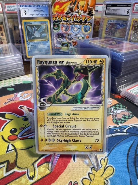 CARTE POKEMON JCG Rayquaza ex Holo Rare Delta Espèces Dragon Frontiers ...