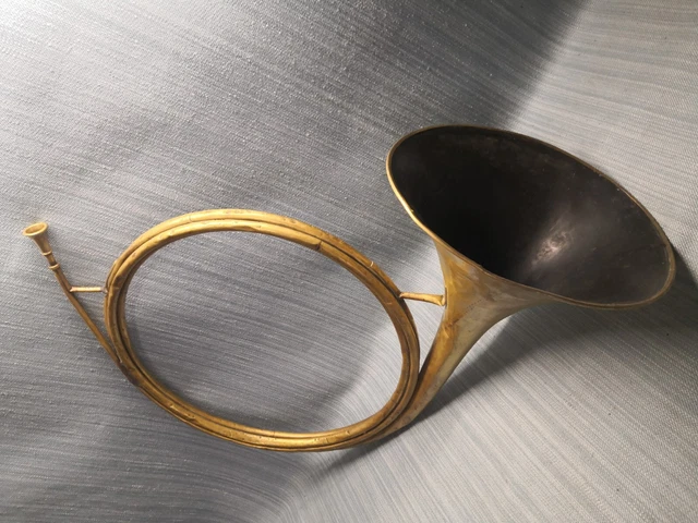 ANCIEN COR TROMPE De Chasse Francois Perinet Instrument Musique A Vent ...