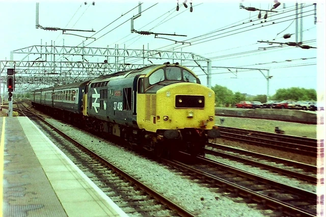 35MM RAILWAY COLOUR Negative Class 37 408 at Crewe £1.75 - PicClick UK