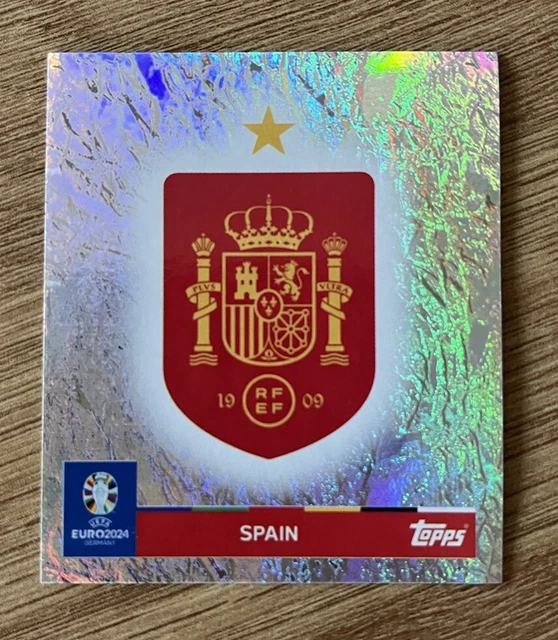 TOPPS EURO 2024 Foil Sticker Spain Badge Emblem Logo ESP 1 £1.99 - PicClick UK