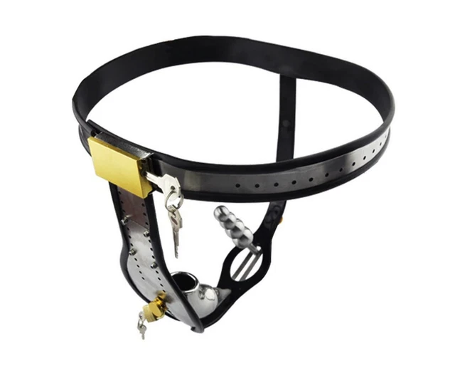 HERREN KEUSCHHEITSGÜRTEL EDELSTAHL mit Schloss Taille 70 - 110cm EUR 101,00 - PicClick DE