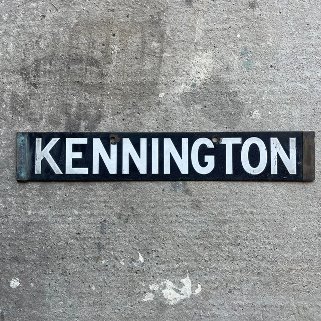 VINTAGE 1930’S LONDON Underground tube destination sign Kennington ...