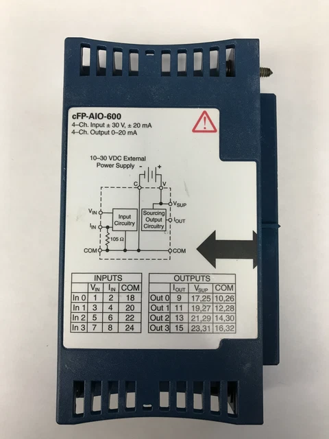 NATIONAL INSTRUMENTS NI cFP-AIO-600 8-Channel Combination Analog I/O ...
