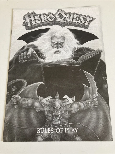 HEROQUEST RULES OF PLAY INSTRUCTIONS 1980's ORIGINAL MB GAME SPARES £6. ...