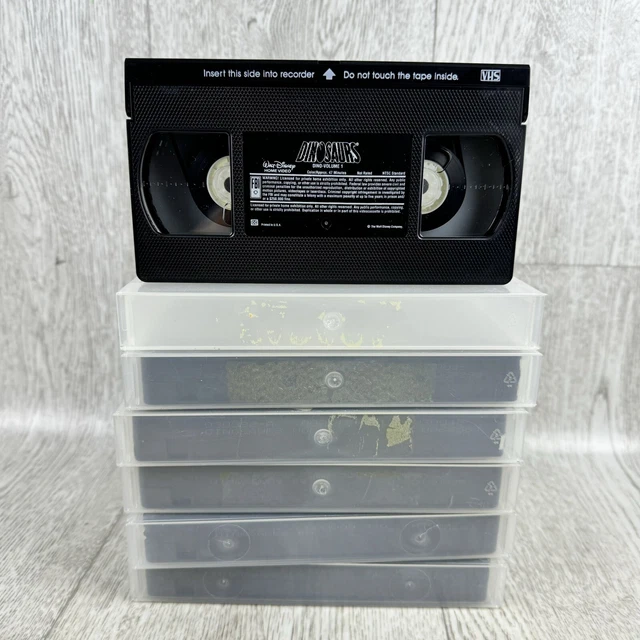 VINTAGE 1990S DINOSAURS TV show VHS Tapes Vol. 1-6 With Rental Cases £ ...