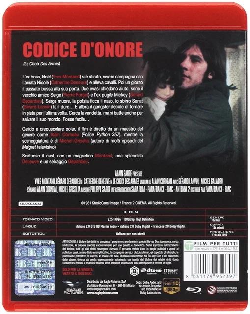 CODICE D'ONORE (BLU-RAY) Yves Montand Gérard Depardieu Catherine ...