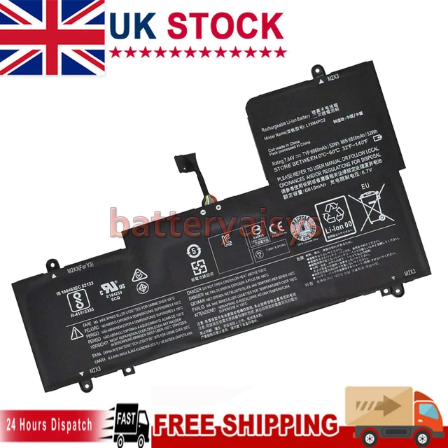 L15L4PC2 L15M4PC2 BATTERY FR LENOVO YOGA 710-14IKB 710-15ISK 710-14ISK ...