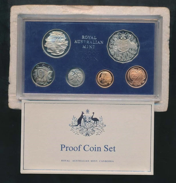 AUSTRALIA: 1981 PROOF Set, 20c 3½ claw variety, in foams with certificate. RARE $99.99 - PicClick AU