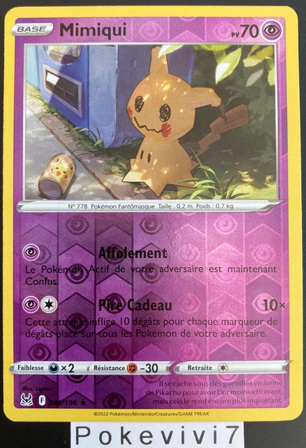 CARTE POKEMON MIMIQUI 080/196 Rare REVERSE Epée et Bouclier 11 EB11 FR NEUF EUR 2,90 - PicClick FR