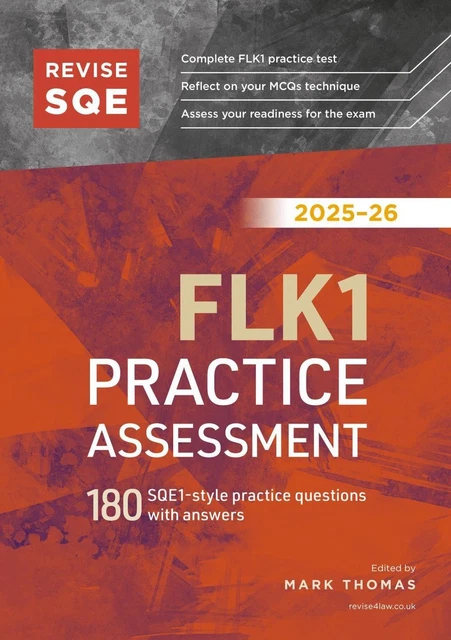 REVISE SQE FLK1 Practice Assessment 2025/26: 180 SQE1-style questions ...