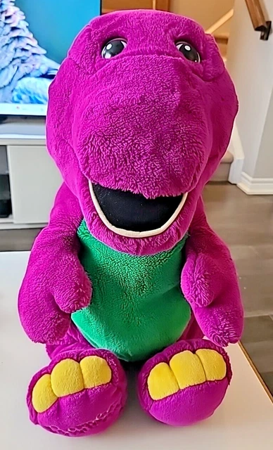 LARGE BARNEY PURPLE Dinosaur Vintage 26” Plush Stuffed Animal 1990s ...