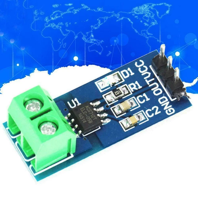 ACS712 5A20A/30A CURRENT Sensor Analog Current Hall Module Sensor O2N8 ...