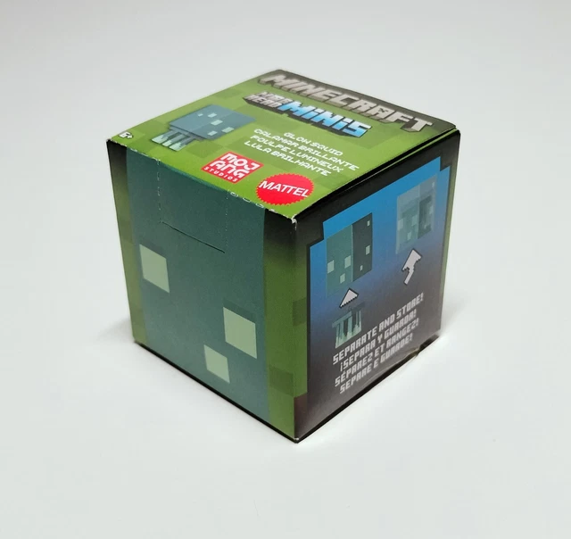 MATTEL - MINECRAFT Mob Head Boxed Mini Figures - Glow Squid (1 inch ...
