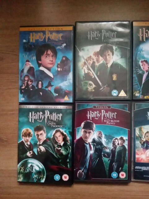 HARRY POTTER DVD series : Complete Collection Years 1-8 DVDs Full Set ...