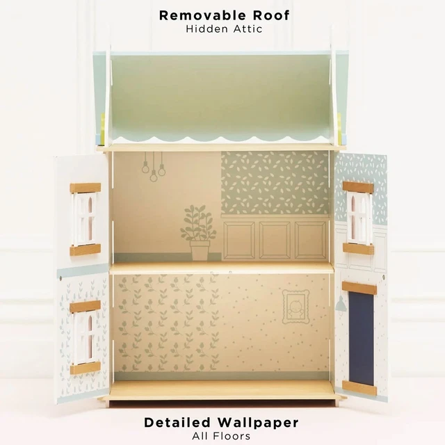 LE TOY VAN Bluebelle Wooden Dolls House H125 £95.95 - PicClick UK
