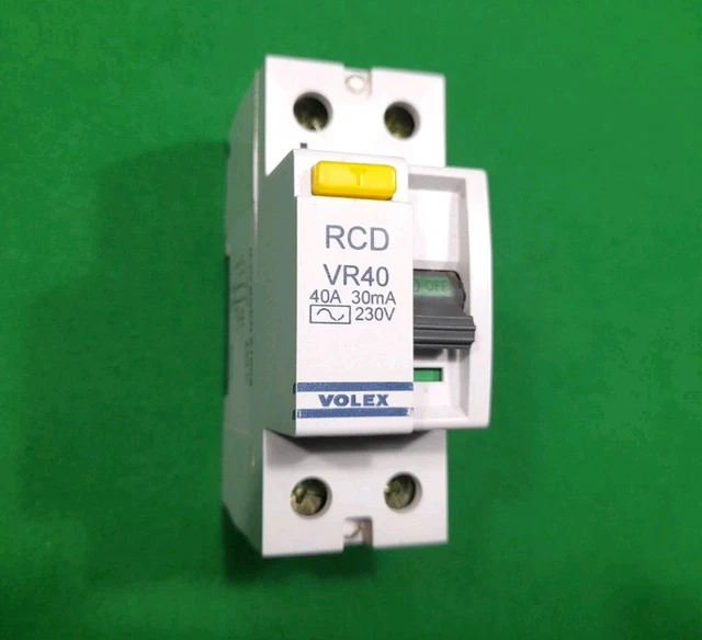 VOLEX VR40 40A 30mA 230V Double Pole RCD (Y16) £6.95 - PicClick UK