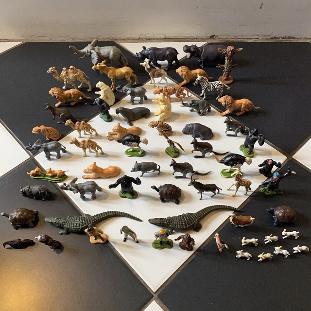 VINTAGE BRITAINS ZOO Animals Toy Bundle Job Lot Farm Lion Elephant ...