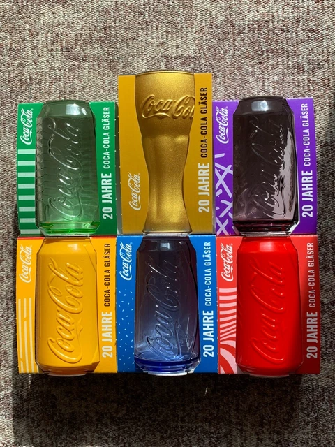 COCA COLA GLAS-SET von MC Donalds 2025 20-Jahre-Edition EUR 50,00 ...