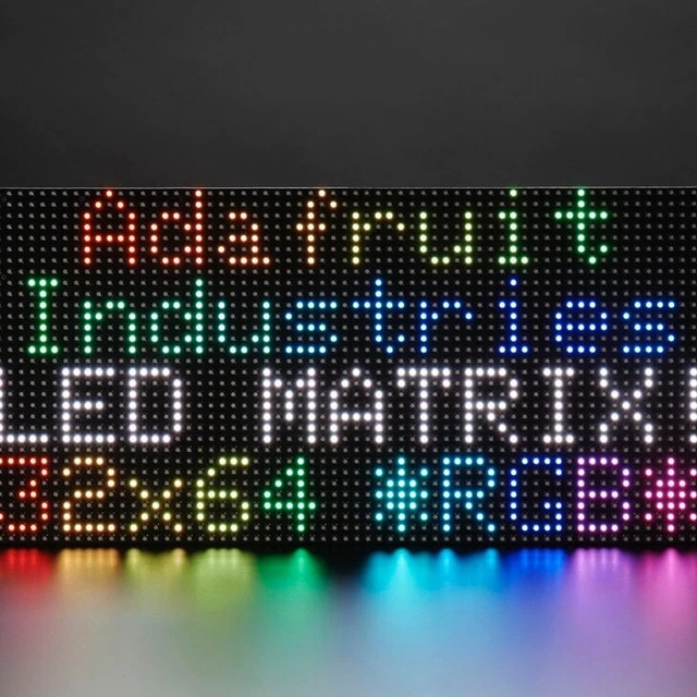PANNELLO MATRICE LED Adafruit 64x32 RGB, 2048 LED RGB luminosi ...