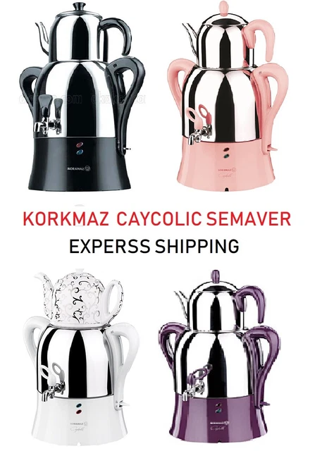 KORKMAZ SEMAVER TURKISH Electric Caykolik A341 Caymatik Samovar Tea ...