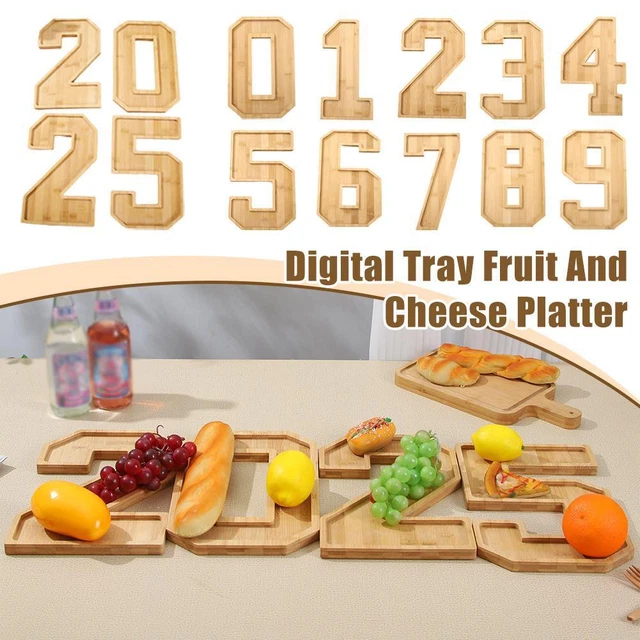 WOODEN 2025 CHARCUTERIE Numbers Fillable Decorations Numbe 2025 Eco ...