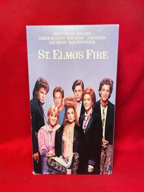 ST. ELMOS FIRE (VHS,1985) Rob Lowe, Emilio Estevez, Demi Moore, Judd ...