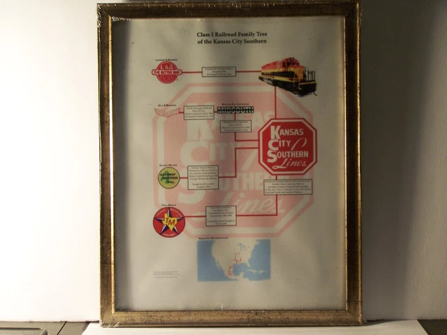 CSX CLASS 1 Railroad Family Tree and History Wall Hanging Picture £12. ...