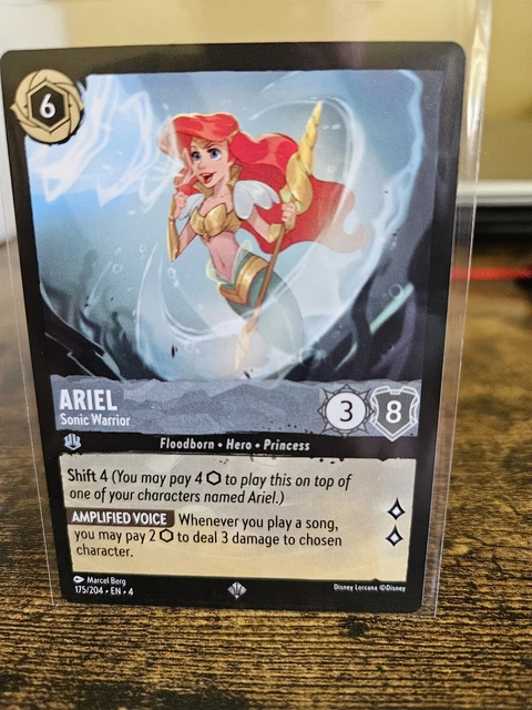 2024 DISNEY LORCANA TCG Ursula's Return 175/204 Ariel Sonic Warrior Super Rare $5.00 - PicClick CA
