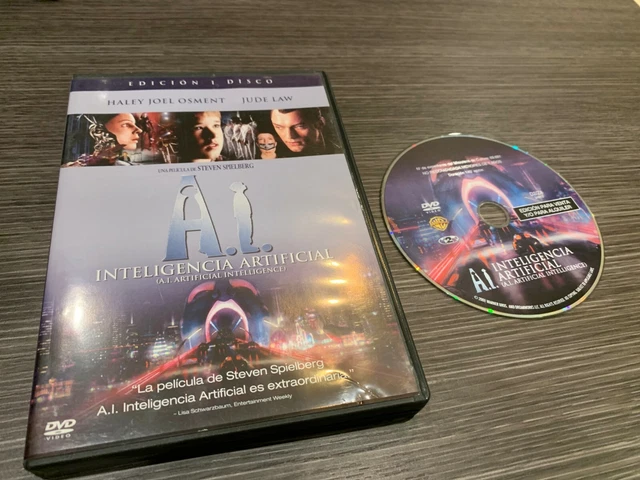 ARTIFICIAL INTELLIGENCE DVD A I Steven Spielberg Jude Law Haley Joel ...