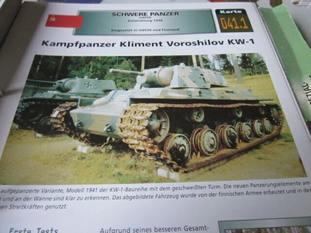 MILITÄRFAHRZEUGE ARCHIV PANZER 41.1 Kliment Voroshilow KW 1 UDSSR 4S ...