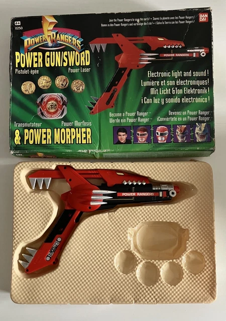1993 BANDAI MIGHTY Morphin Power Rangers pistolet de puissance / épée ...
