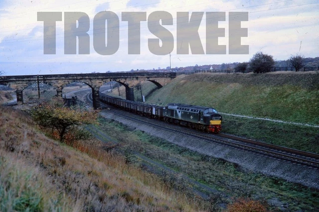 35MM SLIDE BR British Rail Diesel Loco Class 40 D365 Durham 1970 ...