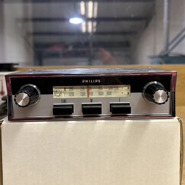PHILIPS CHROME PUSH Button Radio 1960’s Ideal Lotus Elan £95.00 ...