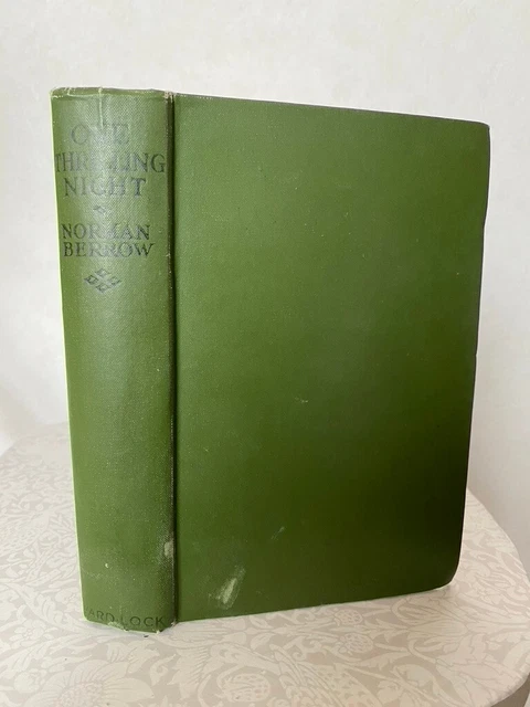 NORMAN BERROW ONE Thrilling Night UK 1st Ward Lock 1937 $4.99 - PicClick