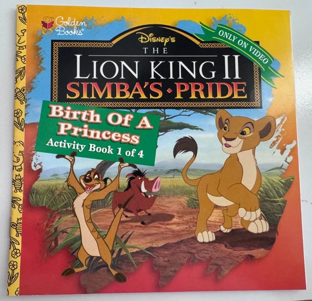DISNEY'S THE LION King Activity Book Simba's Pride 1 of 4 with Stickers ...