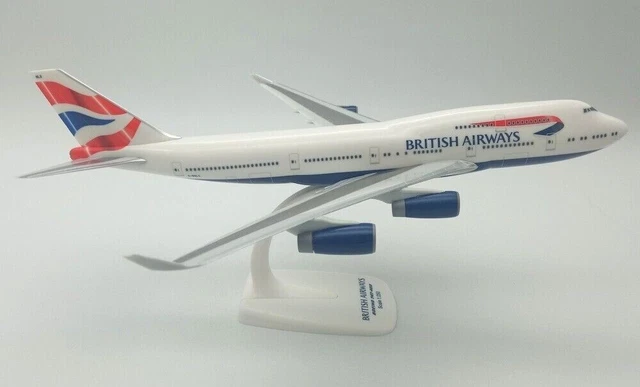 BRITISH AIRWAYS B747-400 G-BNLG Union Flag Livery Model 1:250 Scale £28 ...