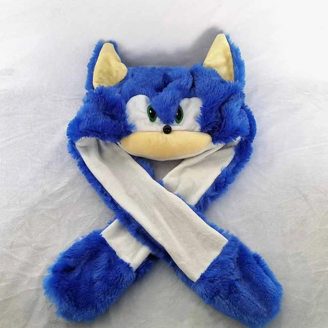 HEDGEHOG SONIC BOBBLE Plush Hat Wobbly Ears Luminous Perfect Gift Kids ...