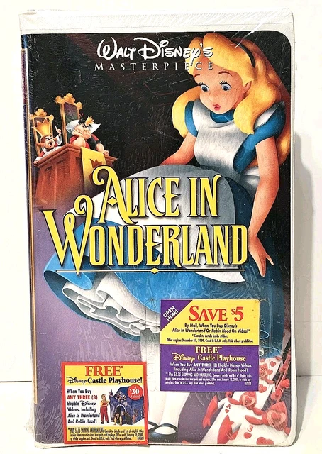 ALICE IN WONDERLAND Walt Disney Masterpiece Collection VHS Movie Stock #036 £21.50 - PicClick UK
