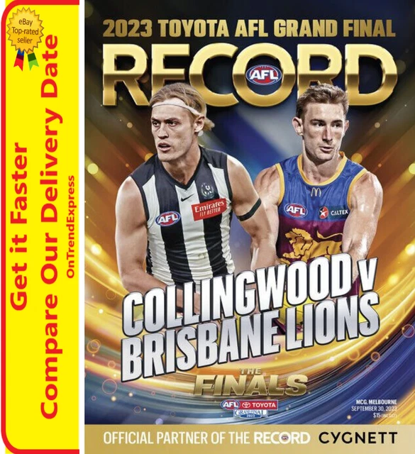 AFL RECORD MAGAZINE 2023 Toyota AFL Grand Final Collingwood v Brisbane ... AFL RECORD MAGAZINE 2023 Toyota AFL Grand Final Collingwood v Brisbane ...