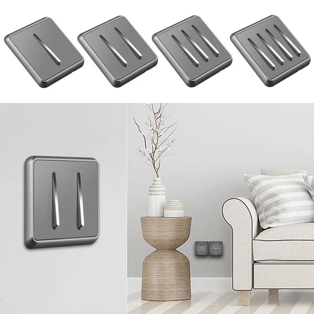 1/2/3/4 GANG 1 Way Push Button Switch Organ Key Rocker Switch Wall ...