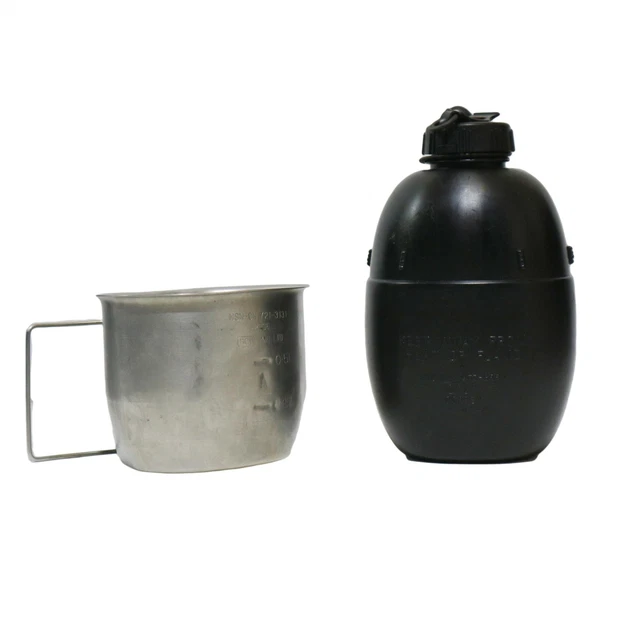 GENUINE BRITISH ARMY Surplus 58 Pattern Water Bottle With Steel ...