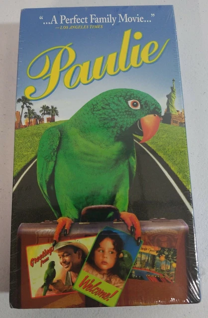 PAULIE VHS A Perfect Family Movie 1998 DreamWorks Tony Shalhoub Cheech ...